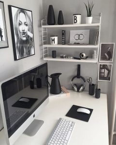Bloggers' Office Decor: Glam White VERSUS Mysterious Dark? - The ...