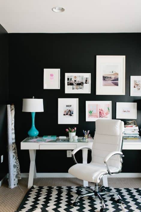 Bloggers' Office Decor: Glam White VERSUS Mysterious Dark? - The ...