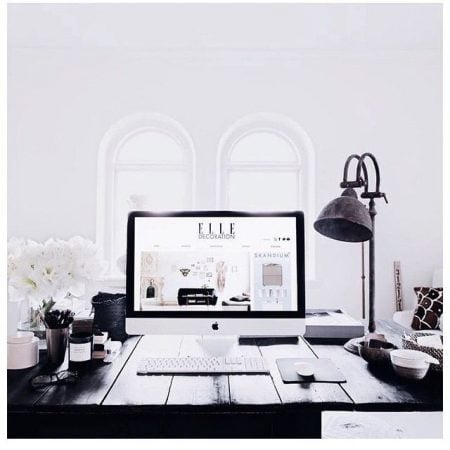 Bloggers' Office Decor: Glam White VERSUS Mysterious Dark? - The ...